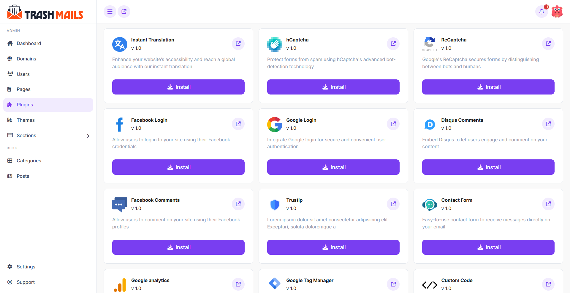 Trash Mails - Temporary Email Address System (SAAS) by Lobage | CodeCanyon